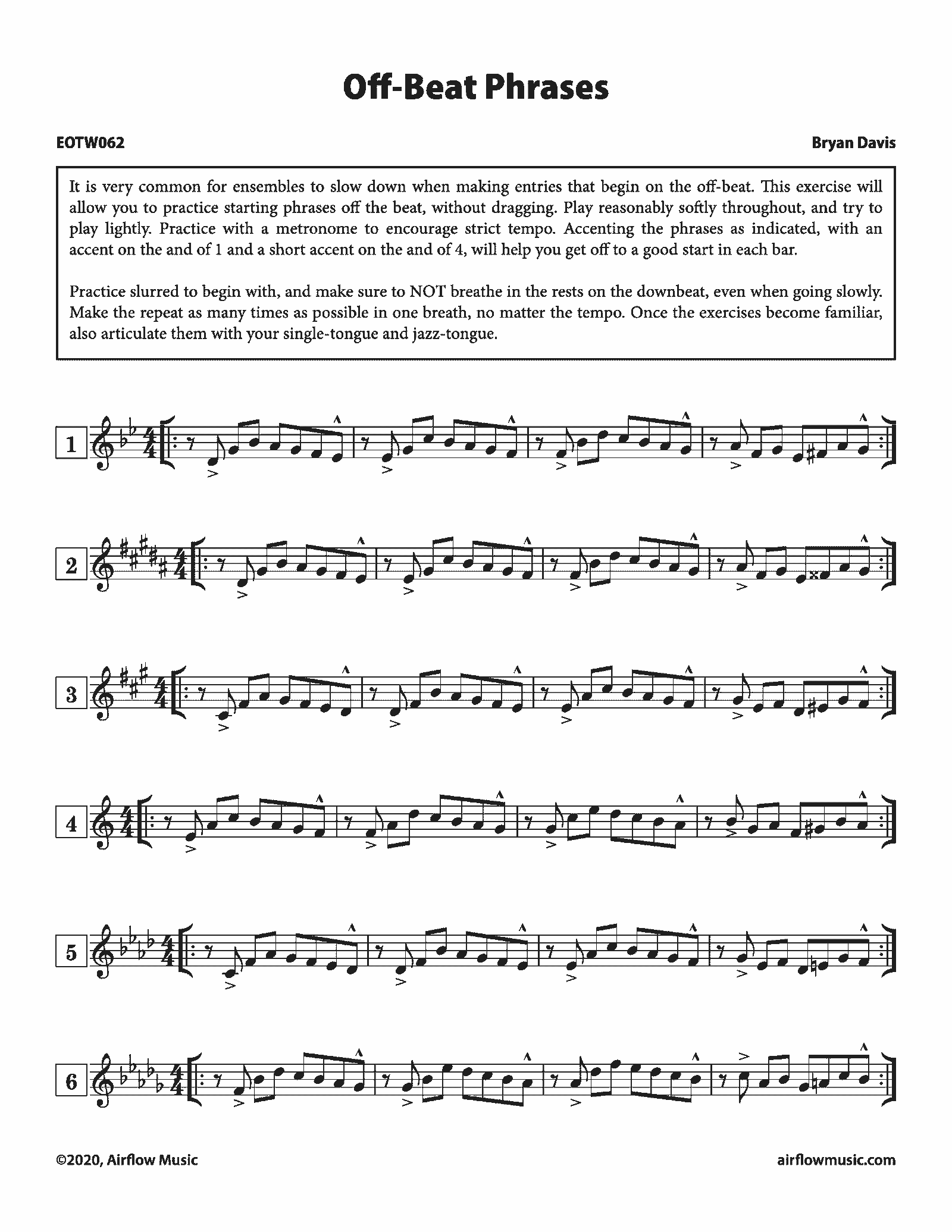 Off-Beat Phrases – Airflow Music